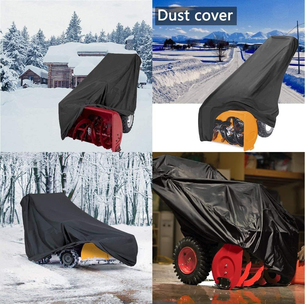 UCARE Snow Thrower Cover Waterproof Dustproof Snow Blower Covers for Most Electric Two-Stage Snow Throwers (S: 42.91x31.88x50in/ 109x81x127cm)