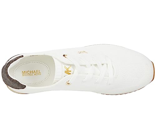 Michael Kors Monique Knit Trainer Optic White 9 M