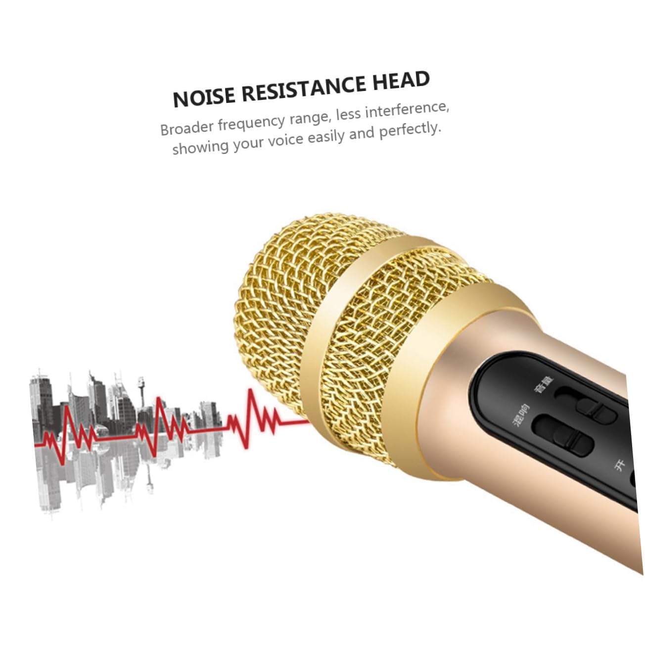 Vaguelly 1 Set microphone portable mic wireless mics microfono para niños micrófono micrófono con cable condenser Mic for Living Singing capacitance player speaker supplies c11