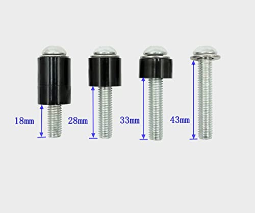 M8 Screws for Samsung TV M8x45mm TV Mounting Bolts Screws for Samsung TV with 25mm Long Spacers
