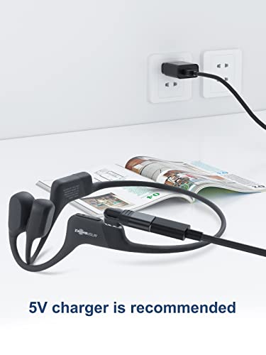 seynli [Twin Pack] USB C Adapter Charger Converter for Aftershokz Headphones Charger, Compatible with Shokz Aeropex, OpenRun, OpenRun Pro, OpenRun Mini, OpenComm, for Aftershokz Charging Cable
