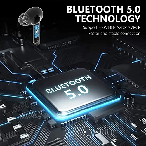 Wireless Earbuds Bluetooth Headphones Waterproof Bluetooth 5.0 Headphones with Extra Bass for iPhone Samsung Android in-Ear Earbuds (E2)