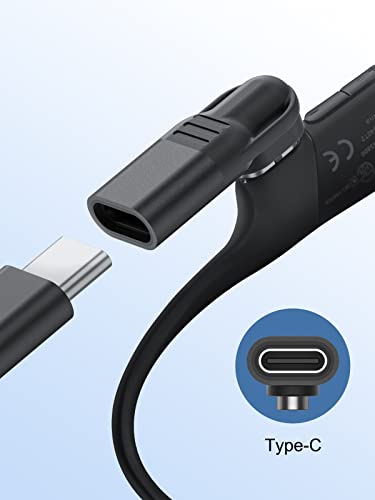 seynli [Twin Pack] USB C Adapter Charger Converter for Aftershokz Headphones Charger, Compatible with Shokz Aeropex, OpenRun, OpenRun Pro, OpenRun Mini, OpenComm, for Aftershokz Charging Cable