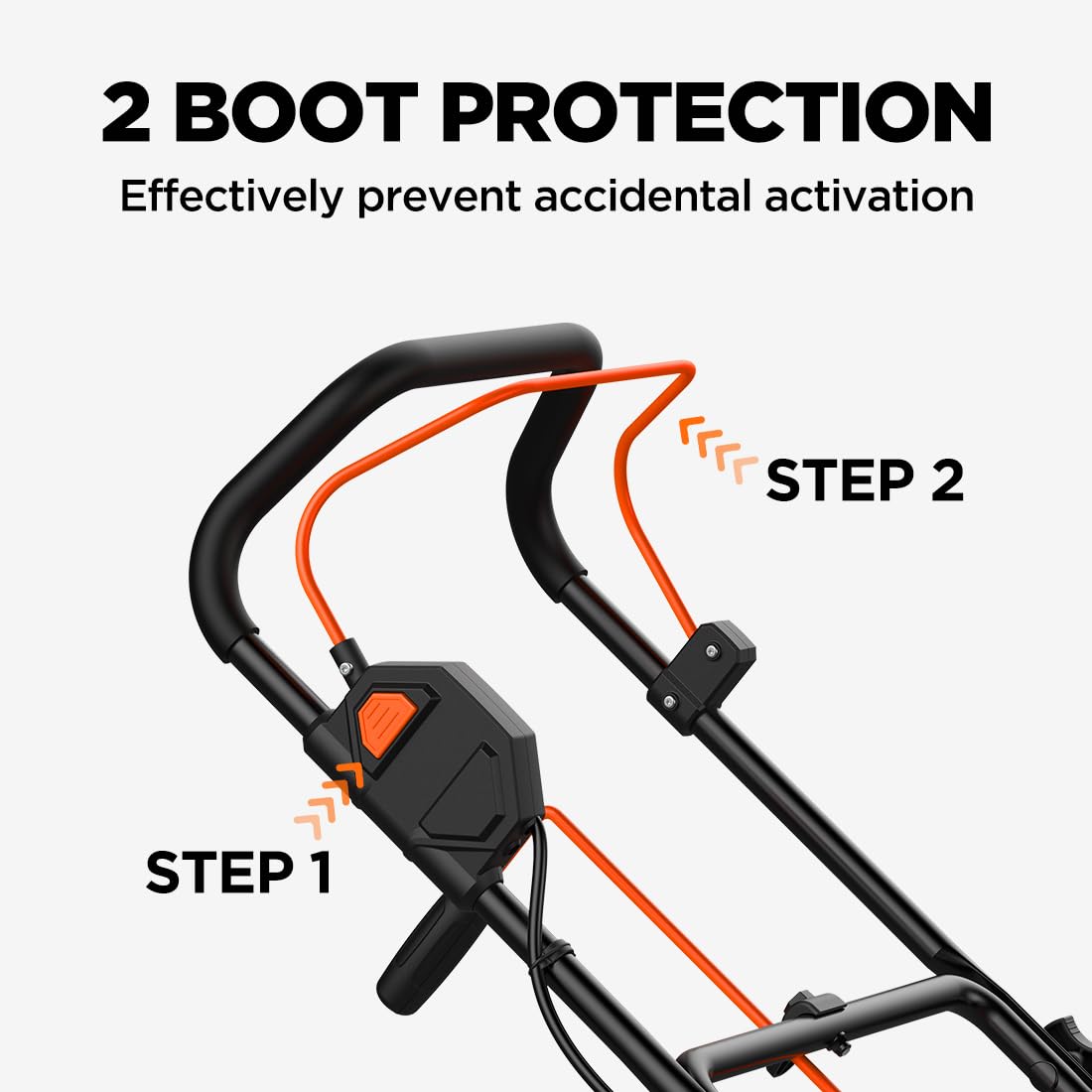 Litheli 2X20V Cordless Snow Blower, 20-inch Snow Thrower with 4.0Ah Battery, Electric Snow Blowers with LED Spotlight and Brushless Motor for Walkways and Driveways