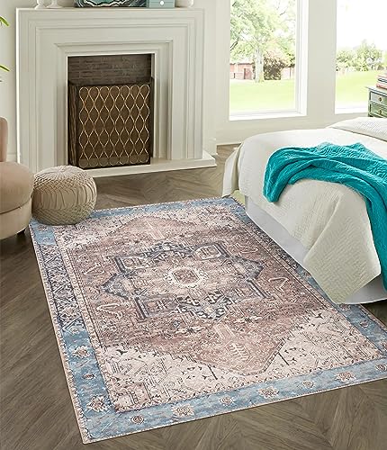 Bellini Rugs Machine Washable Rug with Non Slip Backing, Living Room Rug, Kitchen Area Rug, Pet Friendly Area Rugs, Throw Rugs for Entryway, Home Floor Decor, 3' x 5'
