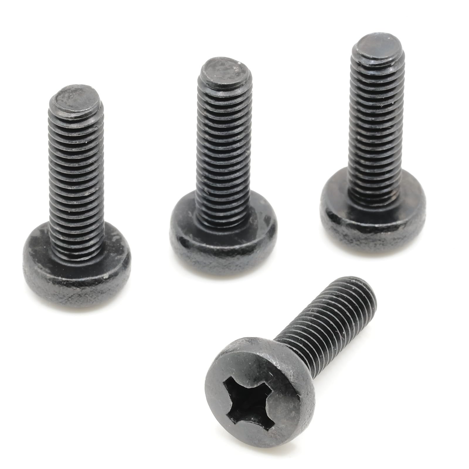ReplacementScrews Rear License Plate Screws Compatible with Hyundai Santa Fe - Stainless Steel - Black Oxide (Pack of 4)
