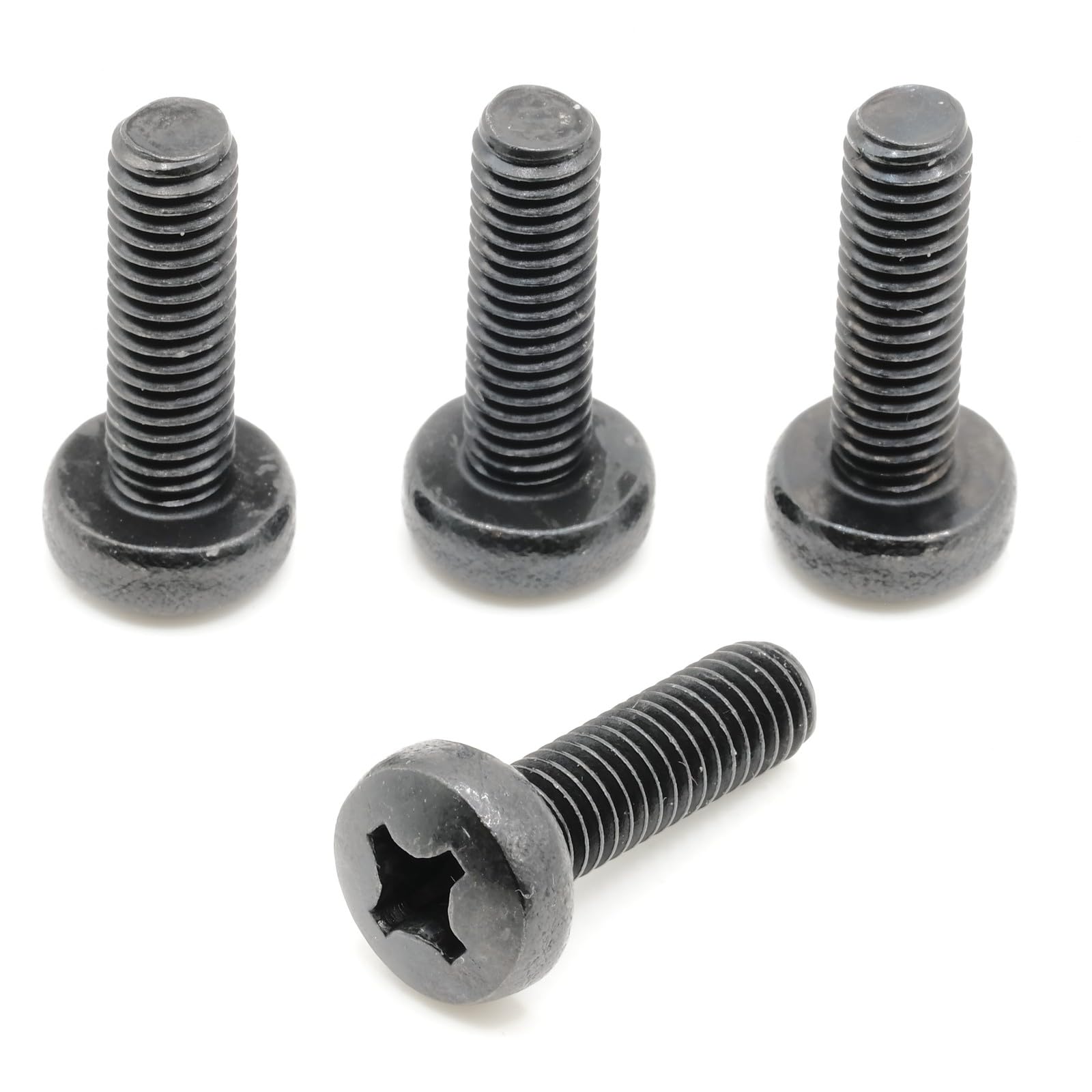 ReplacementScrews Rear License Plate Screws Compatible with Hyundai Santa Fe - Stainless Steel - Black Oxide (Pack of 4)