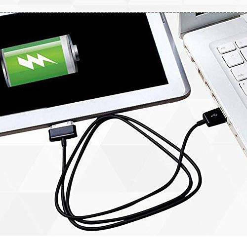 6.6ft 30 Pin Charging Power Supply Galaxy Tablet USB Charge Cable Cord - for Samsung Galaxy-Tab-2 10.1 8.9 7.7 7.0 Plus Note-Tab 10.1 USB Charger Cable GT-P5113 GT-P3113 GT-N8013 GT-P7510 SGH-I497