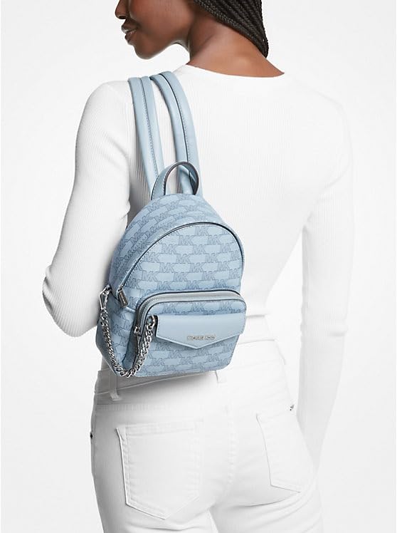 Michael Kors Maisie Extra-Small Logo 2-in-1 Backpack (Pale blue)