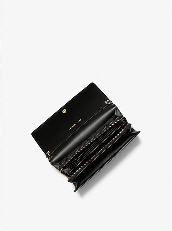 Michael Kors Jet Set Travel Multifunction Phone Crossbody Bag (Black))