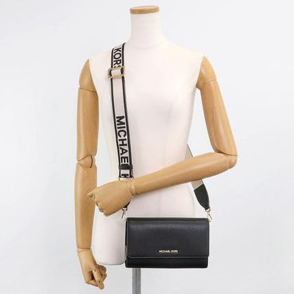 Michael Kors Jet Set Travel Multifunction Phone Crossbody Bag (Black))
