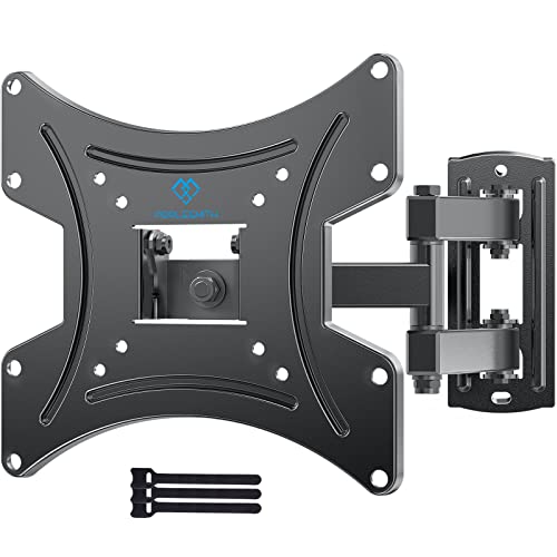 PERLESMITH TV Wall Mount for 13-42 Inch Flat or Curved TVs & Monitors, Full Motion TV Wall Mount with Articulating Arms Swivel Tilt Extends, Corner tv Bracket Max VESA 200x200 mm up to 44lbs, PSSFK1