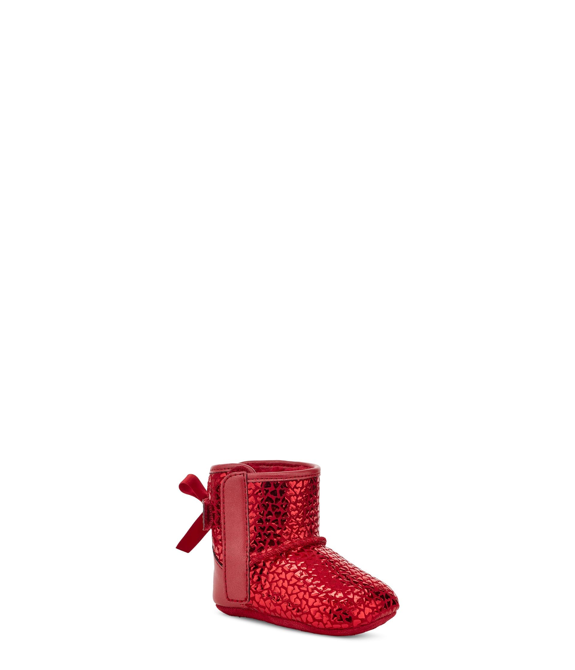UGG Unisex-Baby Jesse Bow Ii Gel Hearts Boot, Red, 2-3 Infant
