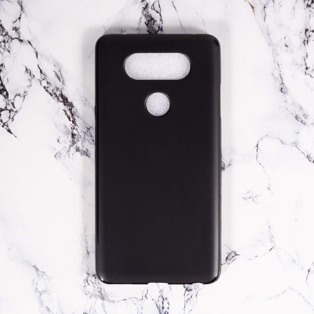 Shantime LG V20 H990DS Case, Scratch Resistant Soft TPU Back Cover Shockproof Silicone Gel Rubber Bumper Anti-Fingerprints Full-Body Protective Case Cover for LG V20 H990DS (Black)