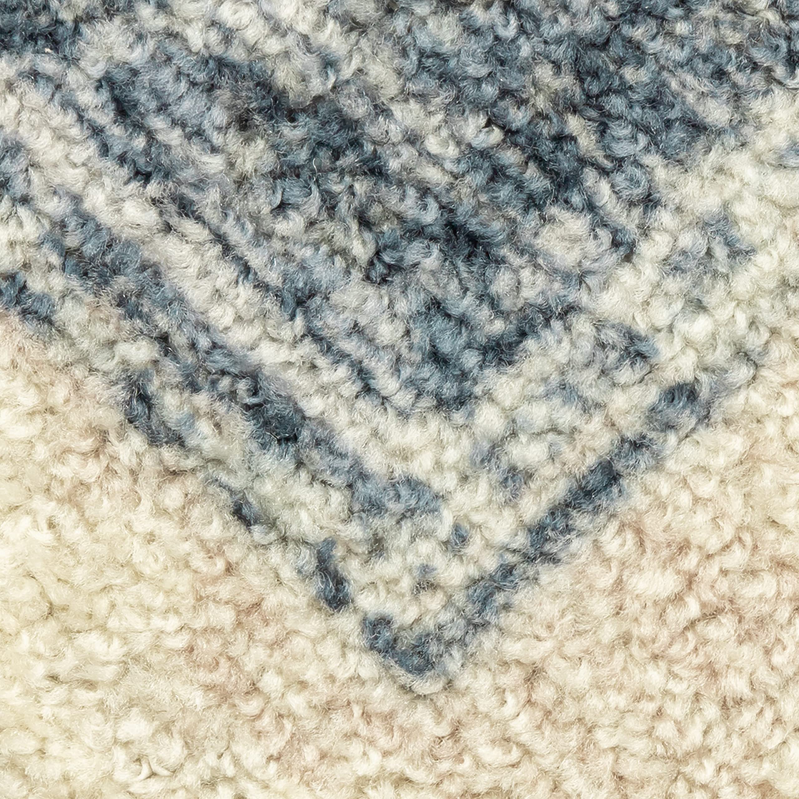 Maples Rugs Caprice Boho Medallion Trellis Kitchen Rugs Non Skid Accent Area Carpet [Made in USA], Blue, 2'6 x 3'10