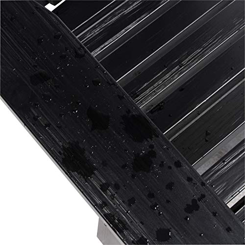 Shine Company Marina Adirondack Chair, Back & Seat Pre-Assembled, Black