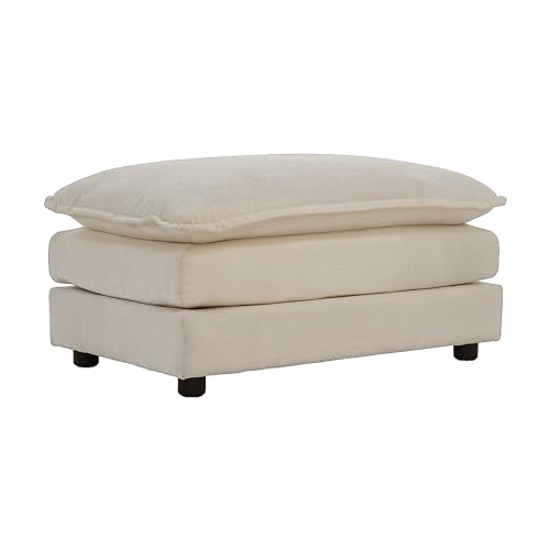 Chenille Upholstery Modular Sectional Sofa Set,U Shaped Convertible Couch with Reversible Chaise and Movable Ottomans,Free Combination Symmetrical Sofa&Couch Bed for Living Room (3 Singel+3 Ottomans)