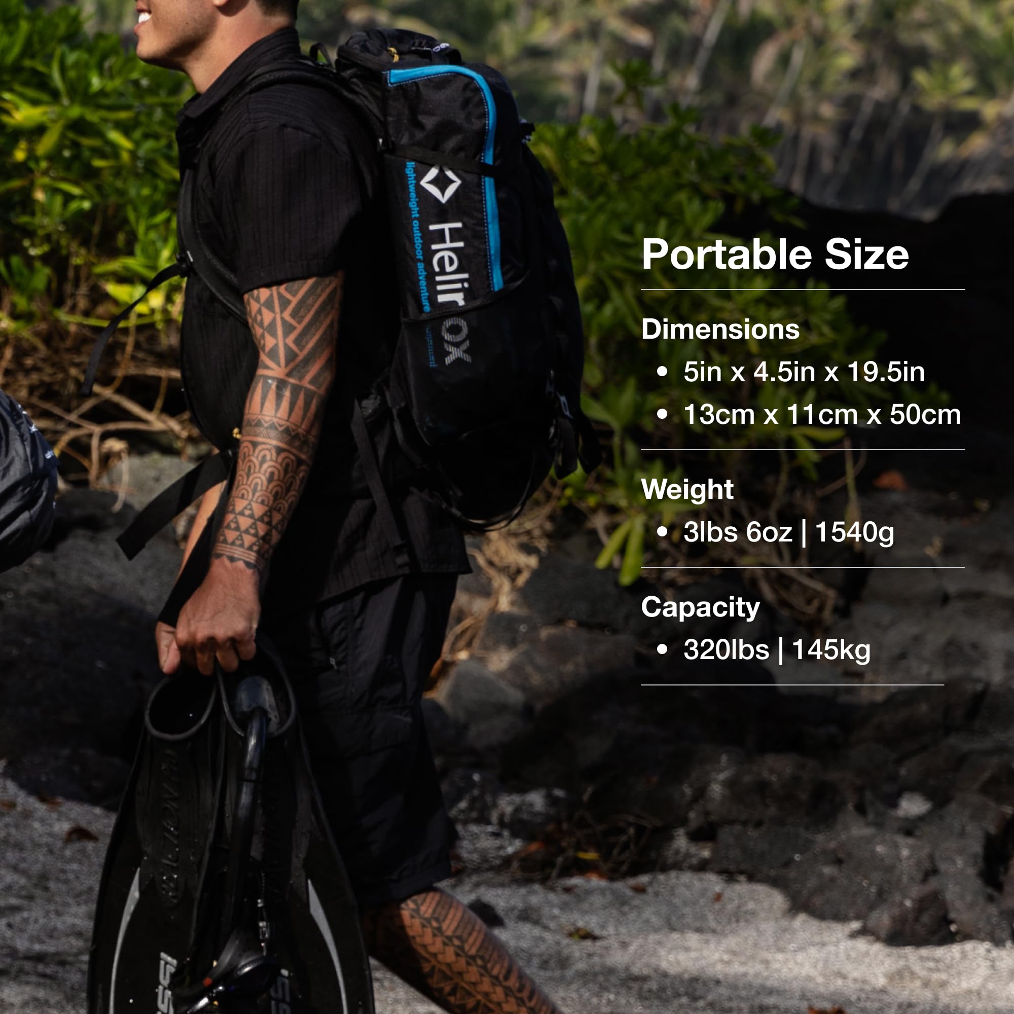 Helinox Beach Chair Lightweight, Lower-Profile, Compact, Collapsible Camping Chair, Black, with Pockets