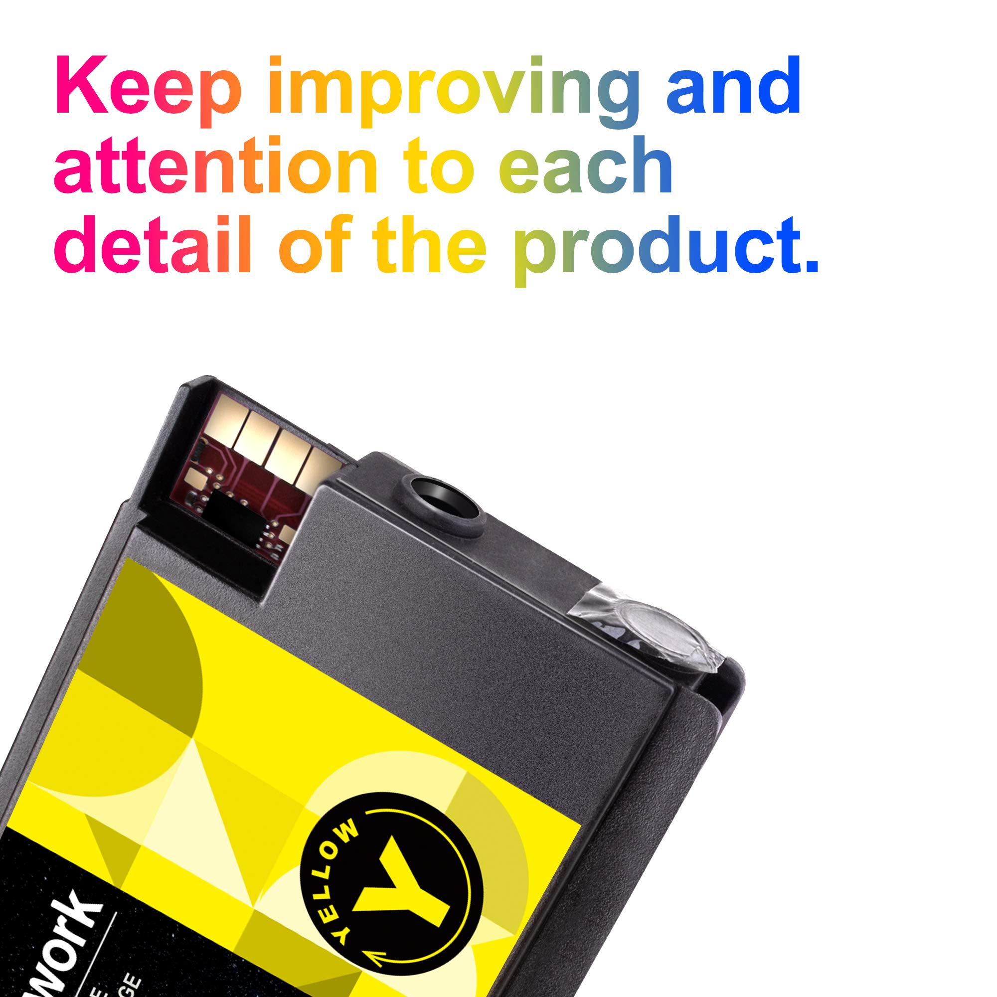 Uniwork Compatible 932XL 933XL Ink Cartridge Replacement for HP 932XL 933XL 932 933 Compatible with Officejet 6600 6700 6100 7612 7610 7110 Printers (2 Black 2 Cyan 2 Magenta 2 Yellow)