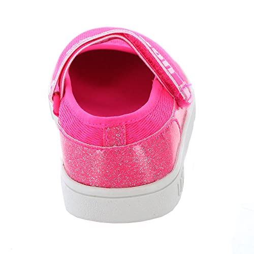 UGG Unisex-Child Rennon Skimmer Glitter Sneaker, Taffy Pink, 11 Little Kid