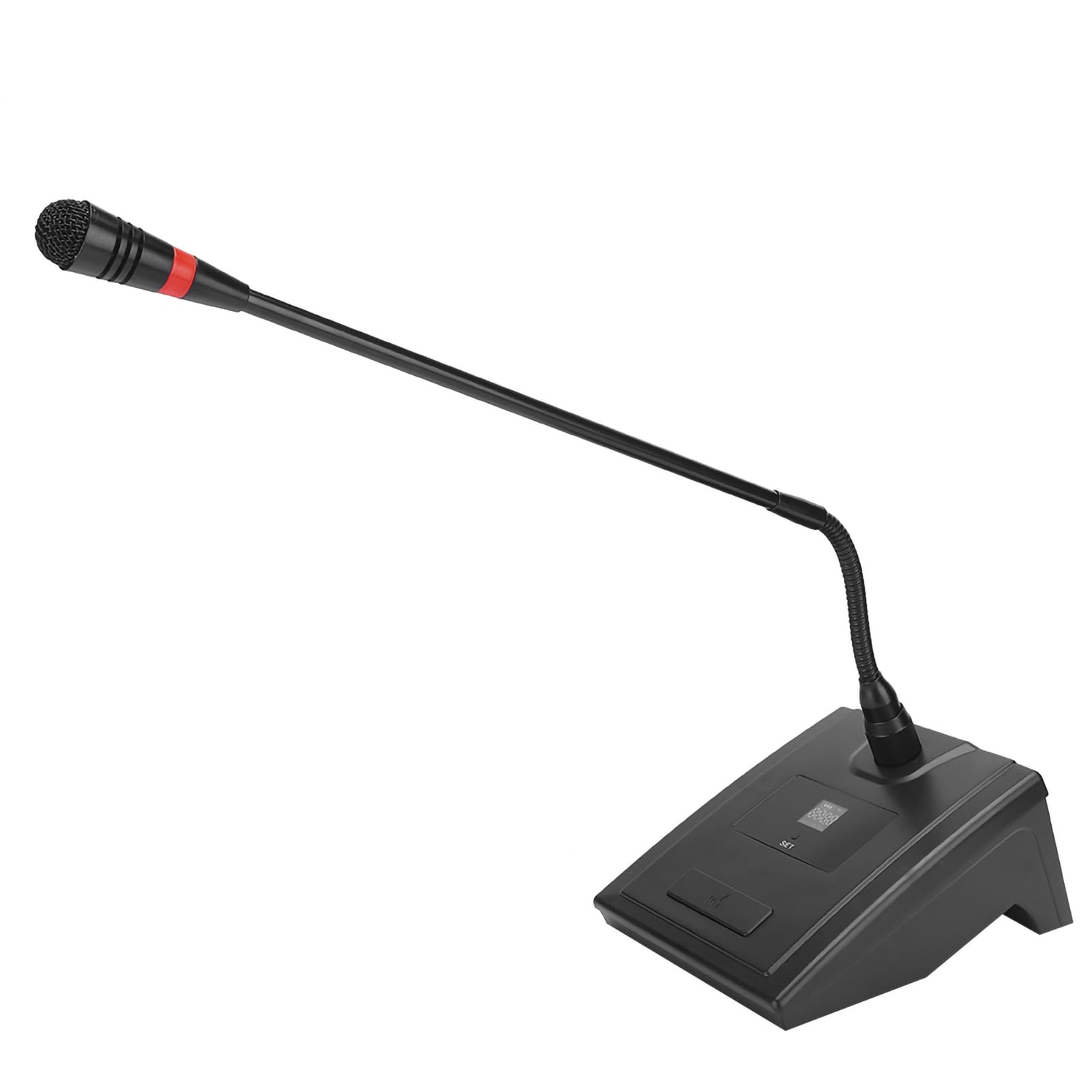 SYH&AQYE Gooseneck Wireless Microphone, 6.35 to 3.5mm Adapter Desktop Microphone, Table Mounted Condenser Mic for Conference, Studio Audio Recording