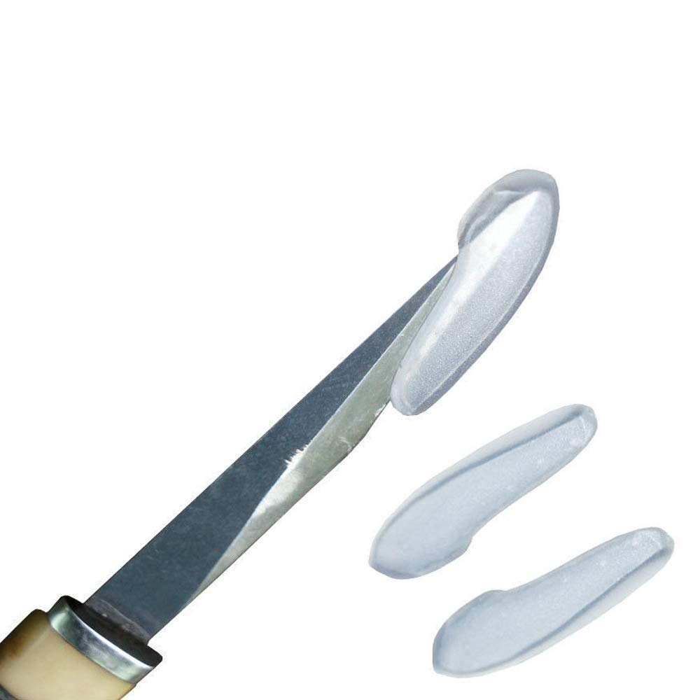 Acxico 20Pcs Blade Knife Tip Protector Cover Plastic Accessories Knife Tip Edge And Point Anti-scratch Protection