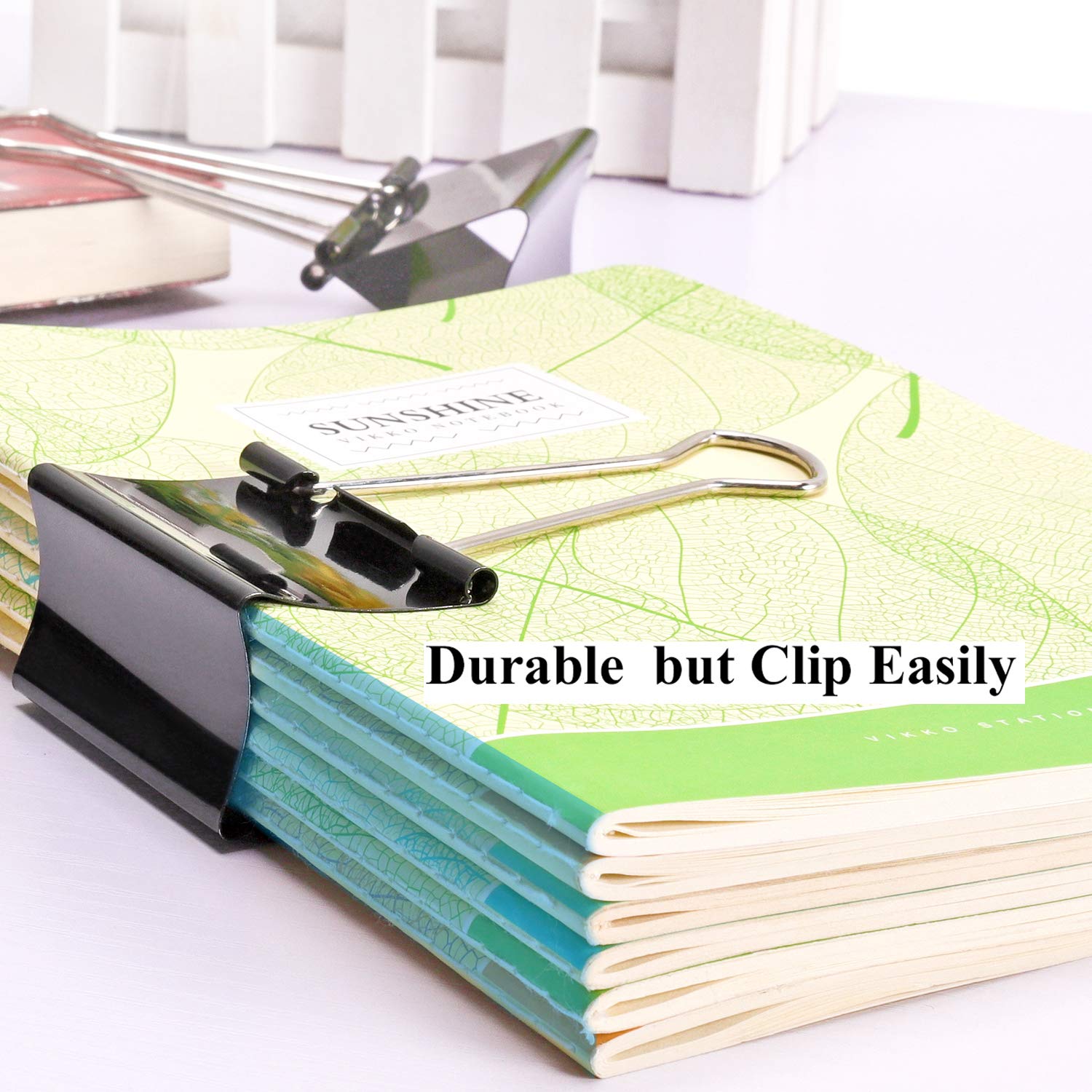 Upgrade Extra Large Binder Clips 2.4 Inch Length for Office (8 Pcs)