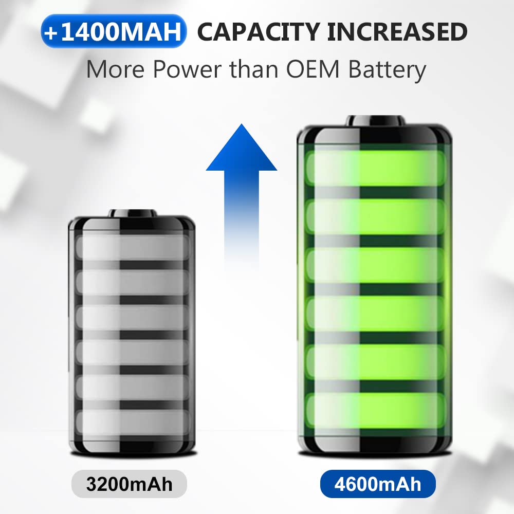 WAVYPO [4600mAh] Battery for LG Stylo 3, Upgraded Replacement Battery for LG Stylo 3, LG Stylo 3 Plus, H910, LG V20 BL-44E1F Spare Battery