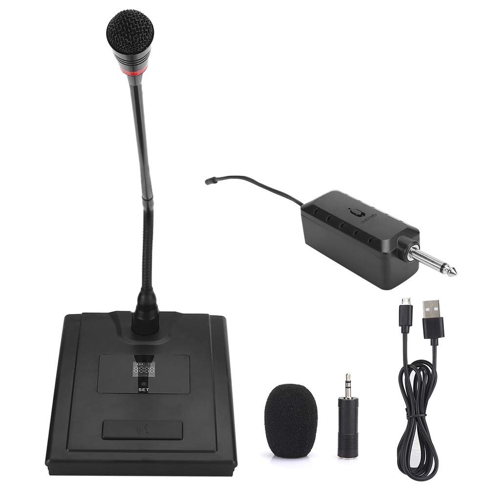 Junluck PC Conference Microphone - Omnidirectional Desktop Mic - USB Multifunction Gooseneck Microphone for Conference, Network Broadcast, Recording, etc - Plug & Play