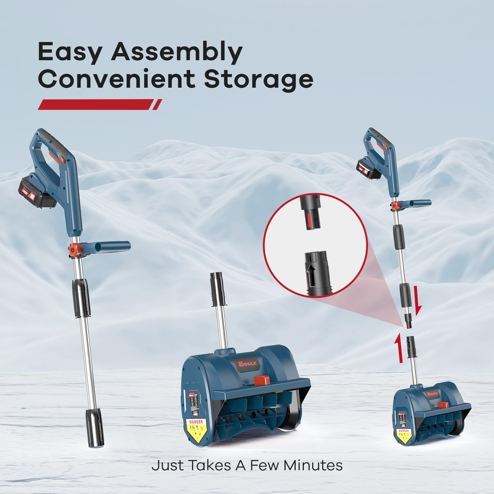 Enhulk Cordless Snow Shovel