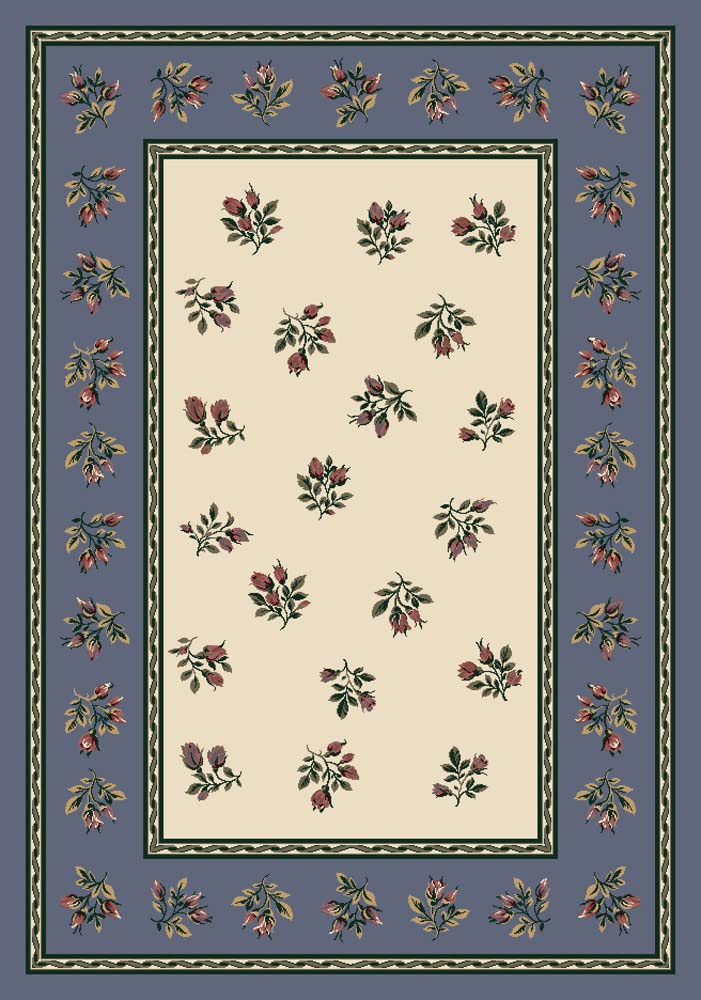 Milliken Signature Collection Francesca Round Area Rug, 7'7" x 7'7", Lapis