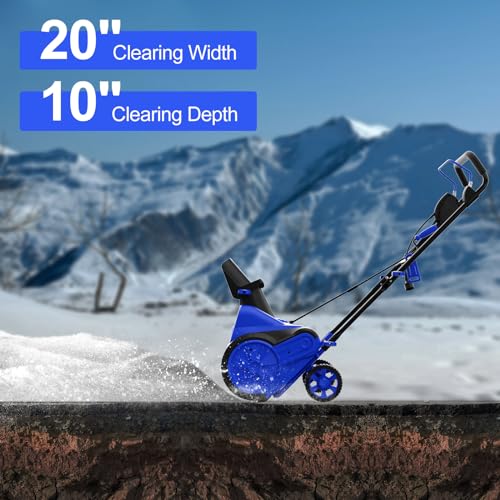 Electric Snow Blower Snow Thrower with 180° Rotatable Chute & Folding Handle for Yard Driveway Have 50FT Corded Power 18 x 10 Inch Clearing Path 30 Feet Throwing Distance