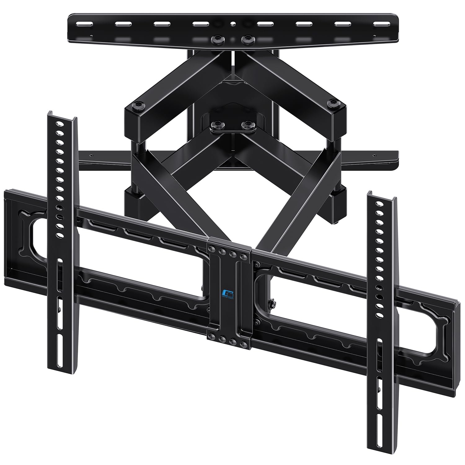 HOMEVISION Full Motion TV Wall Mount for Most 32-75 inch TVs, TV Mount Swivel and Tilt with Dual Articulating Arms,TV Wall Mount Bracket Holds up to132lbs Max VESA 600x400mm Fits 12/16" Wood Stud