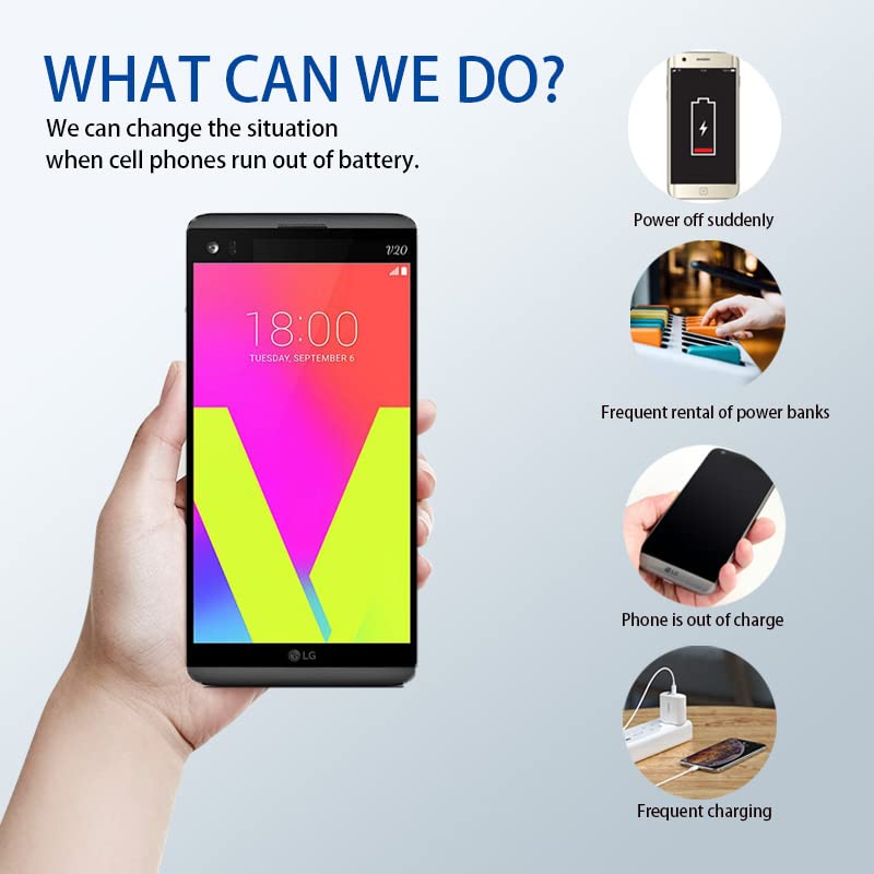 Soseieiu LG V20 Battery,(๐ฎ๐ฌ๐ฎ๐ฑ ๐ก๐ฒ๐ ๐จ๐ฝ๐ด๐ฟ๐ฎ๐ฑ๐ฒ๐ฑ) Replacement Battery for LG V20 BL-44E1F H910 H918 LS997 US996 VS995,Stylo 3/Stylo 3 Plus Spare Battery 3200mAh 3.85V/12.3Wh