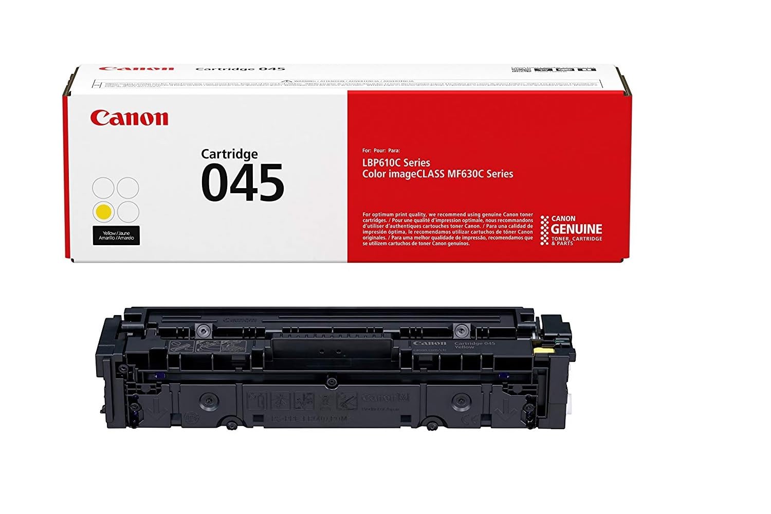 Canon CRG-045 4-Color Complete Toner Cartridge Set