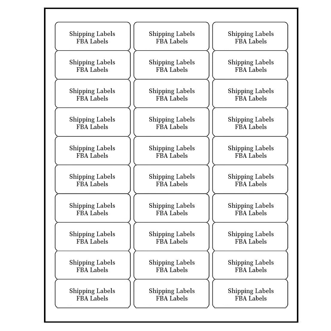 Address Labels for Inkjet Printers 1" x 2-5/8", Pack of 3000 Labels