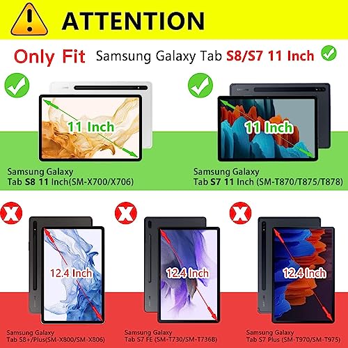 Case for Samsung Galaxy Tab S8 2022/Tab S7 2020 11 Inch (Model SM-X700/X706/T870/T875/T878), Multi-Angle Smart Stand Cover Auto Sleep/Wake, Tree of Life and Moon