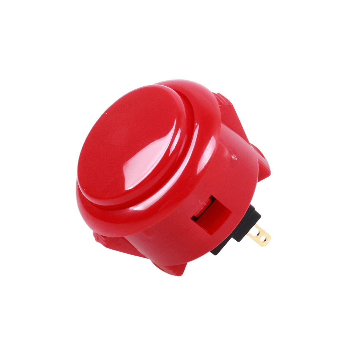 Sanwa 6 pcs OBSF-30 Original Push Button 30mm (Each Color of 1 Pcs) - for Arcade Jamma Video Game & Arcade Joystick Games Console (Color) S@NWA