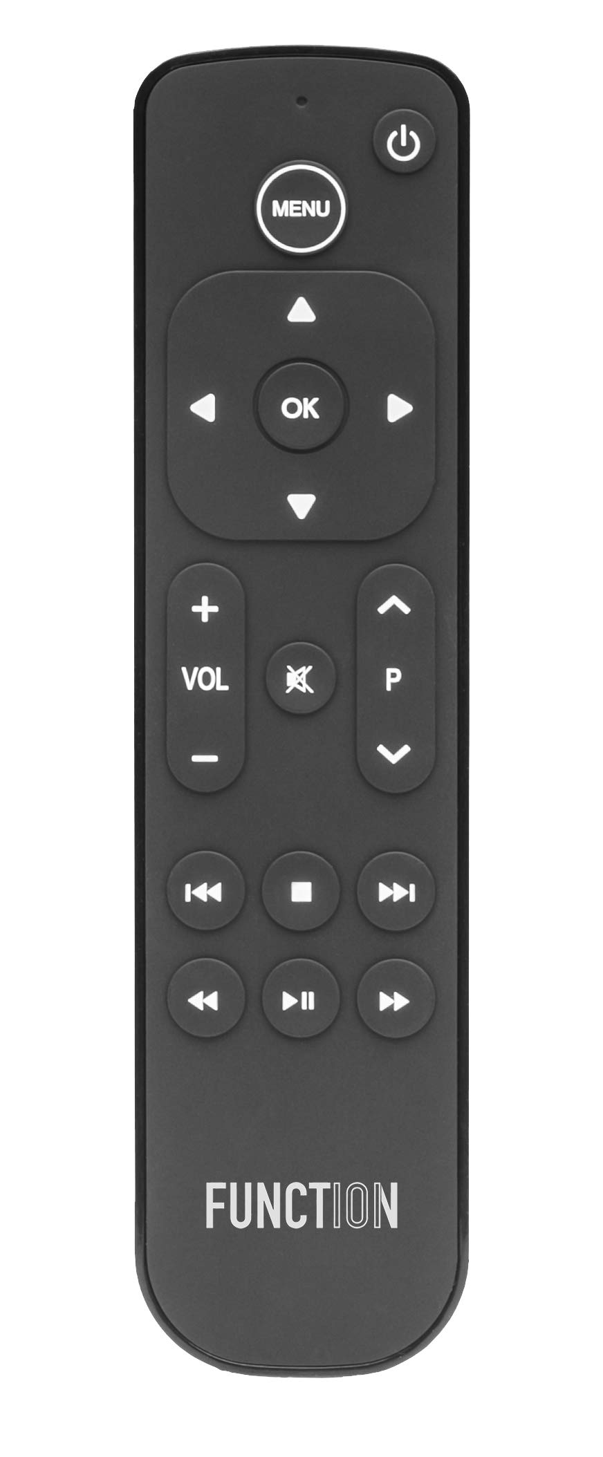Function101 F101-ATVRM Replacement Button Remote for Apple TV | Infrared Connectivity | 2 AAA Batteries Included