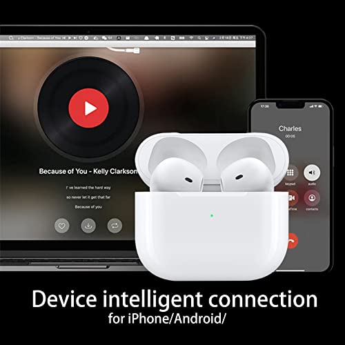 Wireless Earbuds Bluetooth 5.3 Headphones Clear Call 56H Playback IPX7 Waterproof Stereo Earphones with Charging Case Gaming Earbuds with Microphone for Android iPhone Samsung.