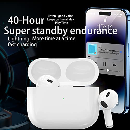 Wireless Earbuds Bluetooth 5.3 Headphones Clear Call 56H Playback IPX7 Waterproof Stereo Earphones with Charging Case Gaming Earbuds with Microphone for Android iPhone Samsung.