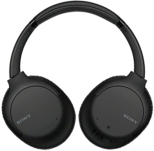 Sony Noise Cancelling Headphones - Wireless Bluetooth Over The Ear Headset with Mic for Phone-Call and Alexa Voice Control β Black + NeeGo 3.5mm Headphone Extension Cable, 10ft