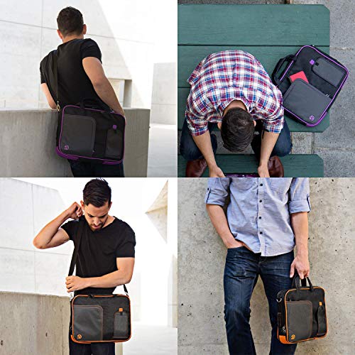 Laptop Tablet Shoulder Bag Sleeve Travel Briefcase 12 Inch for Samsung Galaxy Tab S9+/S8+/S7+/S7 FE, HP Envy x2 LTE, Surface Go 4, iPad Pro 11/Air 10.9