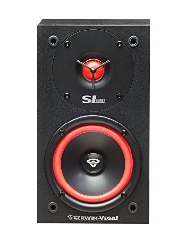 Home Audio Cerwin Vega SL-5M 5 1/4" 2-Way Satellite Speakers/Driver with 1" Soft Dome Tweeter (Pair)