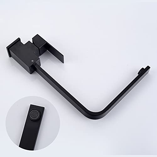 Kitchen Sink Faucet for Bar Farmhouse Commercial, Black Mixer Faucet for Kitchen, Single Handle Kitchen Faucet, Hot and Cold Deck Mounted Crane for Sinks (Color : Light Brown)