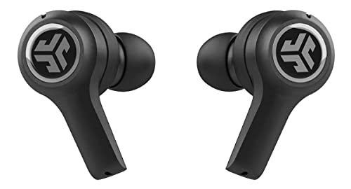JLab JBuds Air Executive True Wireless Bluetooth Earbuds + Charging Case - Black - C3 Calling with Dual Microphones - Long Travel Playtime - Bluetooth 5.0 Connection - 3 EQ Sound Settings