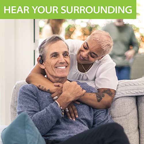 Avantree Candid - Open-Ear Wireless Earbuds & Bluetooth Transmitter for TV Watching with Loud & Clear Sound, Nonadjustable Earhooks Headphones