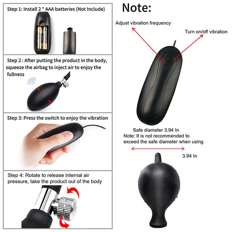Durable and Silicone Suction Cup Realistic Classic Plug Black 10 Vibration Modes for Women Men - XjmFx26-2