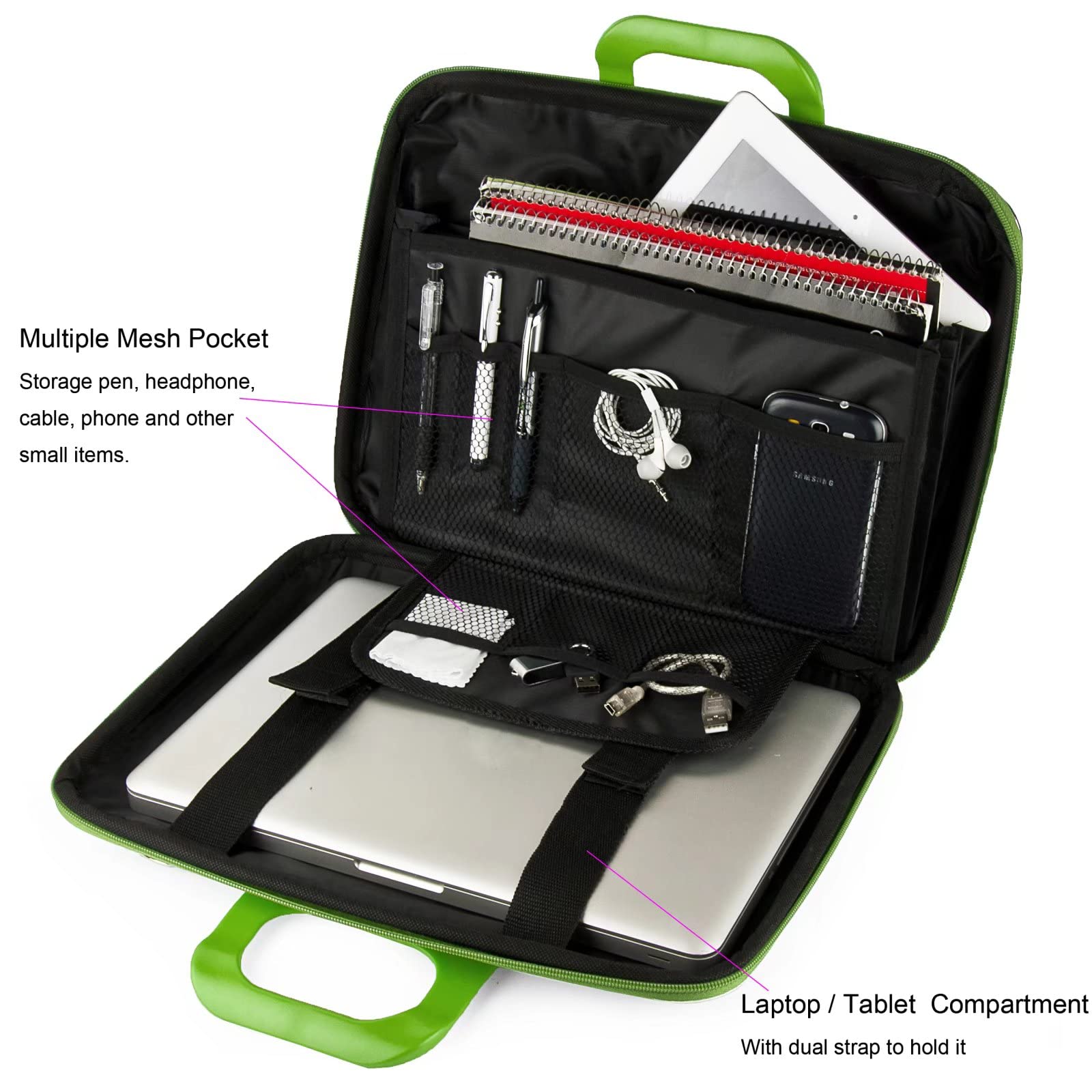 Fashion 10 inch PU Leather Laptop Bag for Blackview Oscal Pad 10, Tab 13, Tab 15, Tab 11 SE, Tab 16, Tab 12, Tab 7, Tab 11