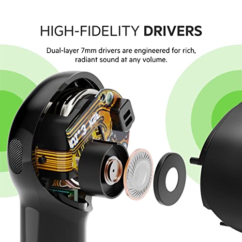 Belkin Wireless Earbuds, SoundForm Freedom True Wireless Bluetooth Earphones with Wireless Charging Case IPX5 Certified Sweat and Water Resistant with Deep Bass for iPhones and Androids - Black